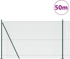 Svařovaná drátěná plotina s betonovou základnou 50 x 1,4 m 3352478