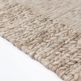 Ručně tkaný koberec s příměsí vlny v přírodní barvě 160x230 cm Rue – Flair Rugs
