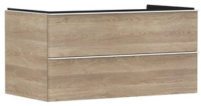 Hansgrohe Xelu Q - Umyvadlová skříňka, 50x98x55 cm, 2 zásuvky, přírodní dub/matná bílá 54080700
