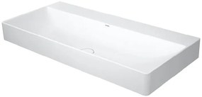 Duravit DuraSquare - Umyvadlo 100x47 cm, bez přepadu, bez otvoru pro baterii, DuraCeram, bílá 2353100070