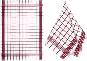 Bellatex Kuchyňská utěrka 1 ks 50x70 cm Kostka vínová