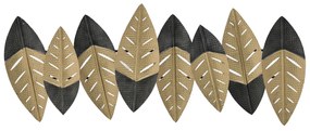 Kovová nástěnná dekorace s listy, 3-70-712-0022, InArt