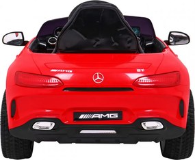 Ramiz Mercedes Benz GT autíčko na baterie pro děti červené + dálkové ovládání + plynulý start + MP3, LED