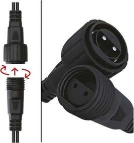 Propojovací vánoční řetěz bez zdroje EMOS Connecting D2CW02 ZY2157 50LED krápníky 3m teplá bílá