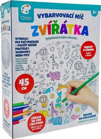 Arto Vybarvovací míč zvířátka