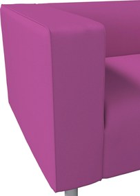 Potah na pohovku IKEA  Klippan 2-místná barva růžová látka pletený vzor