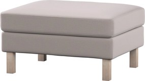 Potah na podnožku IKEA Karlstad barva béžová látka sametová