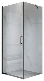 BPS-koupelny Čtvercový sprchový kout HYD-ZBR-900 90x90 černá/transparent