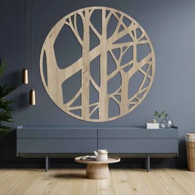Designová dřevěná dekorace květinový ornament | SENTOP HDF0376