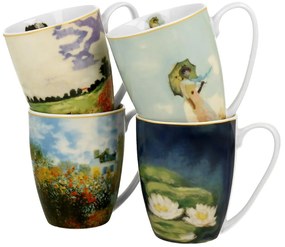 Porcelánový hrnek Monet 350 ml sada 4ks