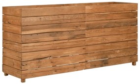 vidaXL Marketos Vyvýšený záhon 150x40x72 cm recyklované teakové dřevo a ocel