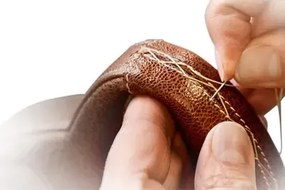 Flexi Leather M pásek 5m černá kůže / Vodítko