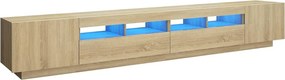 TV skříňka s LED osvětlením dub sonoma 260 x 35 x 40 cm 3081918