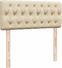 Box spring postel s matrací krémová 120x200 cm textil 3287435