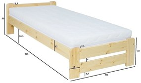 Casarredo - Komfort nábytek Postel CORIA 099, 90x200, borovice