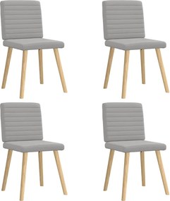 Otočné jídelní židle 4 ks Oblak šedá textil 3315283