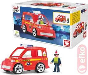EFKO Igráček Hasičské auto / Sada / s hasičem a doplňky / plast / od 3