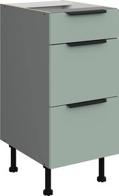 ARIA sa | dolní skříňka 40 D 3S zásuvková | 40 cm | PREMIUM BOX | antracit/aquamarine