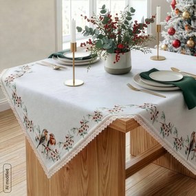 VÁNOČNÍ UBRUS XMAS5 85X85 CM VZOROVANÝ