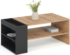 Konferenční stolek MURCIA 100 cm dub artisan/černý