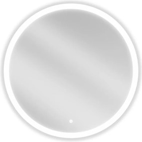 Mexen Oro, kulaté LED podsvícené koupelnové zrcadlo 80 cm, 6000K, topná podložka proti zamlžování, 9824-080-080-611-00