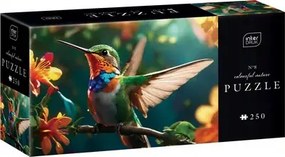 INTERDRUK Puzzle Colorful Nature: Kolibřík / 250 dílků / 48 × 33 cm