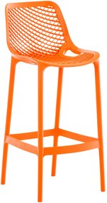 Plastová barová židle DS10778434 - Oranžová