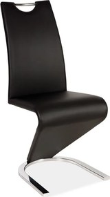 Casarredo - Komfort nábytek Designová pohupovací jídelní židle H-090 černá/chrom
