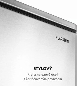 Klarstein Grandmaster, pedálový odpadkový koš, 54l/ 3 x 18l, tichý, PP, ušlechtilá ocel