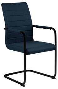 Moderní židle s područkami Černé nohy Granátová ELTER