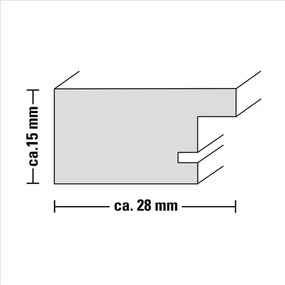 Hama rámeček plastový CHALET, hnědošedá, 30x40 cm