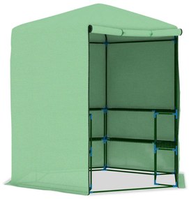 Skleník S Policemi Ocel 227 X 223 Cm