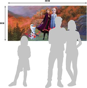Dětská vliesová fototapeta na zed' Ledové království Les, Disney | 202 x 90 cm | DFTDNH 5387