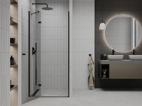 Mexen ROMA sprchové otevírací dveře ke sprchovému koutu 100 cm, černá-transparentní, 854-100-000-70-00