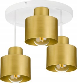 Lampa stropní svítidlo stropní lustr pevný loft zlatý 3