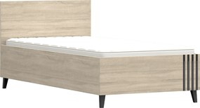 IDZ Postel FOX 90x200 cm 36, Dub Sonoma/Černá