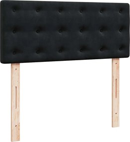 Box spring postel s matrací černá 120 x 190 cm samet 3287700