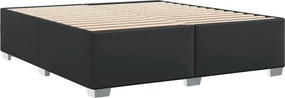 Rám postele černá 200 x 200 cm umělá kůže 3284572