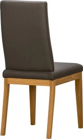 Casarredo - Komfort nábytek Dřevěná jídelní židle DEGO, Carabu výběr barev, (2ks) | barva: szy-dub-zlatý,potah: carabu 60
