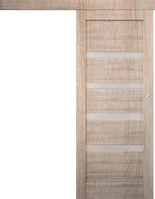 posuvné interiérové dveře na stěnu vasco doors EVORA model 4 Průchozí rozměr: 70 x 197 cm, Orientace dveří: Levé dveře, Dekor: Dub sonoma