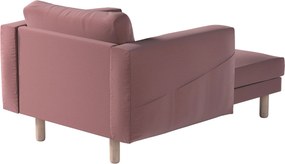 Potah na IKEA Norsborg šezlong s loketními opěrkami barva fialová látka sametová