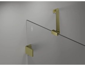 Mexen, Mexen Lunar pravé otočné sprchové dveře 115 cm, transparentní, broušené zlato - 834-115-000-55-00-P