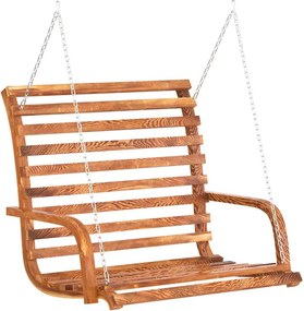 Houpací lavice ohýbané dřevo s teakovou úpravou 126x63x92 cm 313940