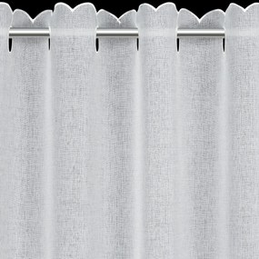 KRÁTKÁ ZÁCLONA NA POUTKÁCH LAVENDER 145X70 CM KVĚTY