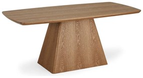 Jídelní stůl s deskou v dubovém dekoru v přírodní barvě 90x180 cm Star – Furnhouse