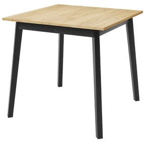 Jídelní rozkládací stůl Renkiz S 85/85, Barva dřeva: bíla + černá