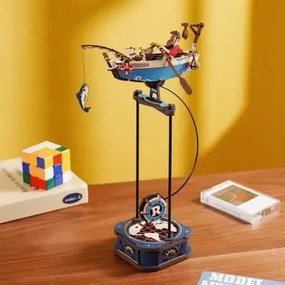 RoboTime 3D mechanická skládačka Rybářská loď s kyvadlem