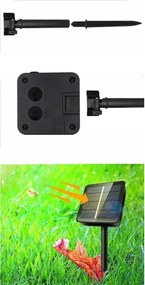 LED Solární dekorační řetěz 50xLED/8 funkcí 500 mAh 9,5 m IP67 teplá bílá
