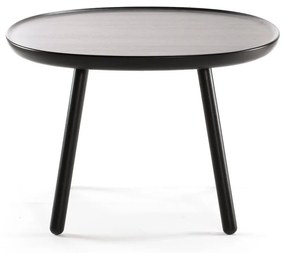 Černý stolek z masivu EMKO Naïve, ø 64 cm