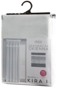ZÁCLONA NA PÁSCE KIRA1 140X270 CM BÍLÁ